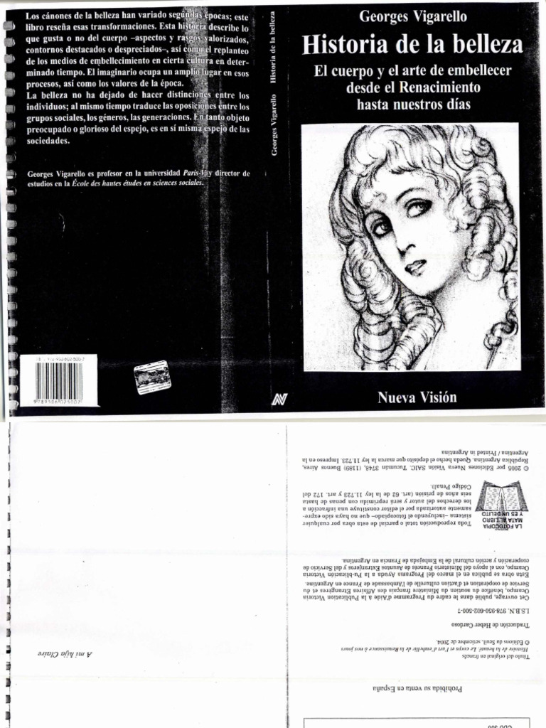 Georges Vigarello - Historia de La Belleza. El Cuerpo y El Arte de ...