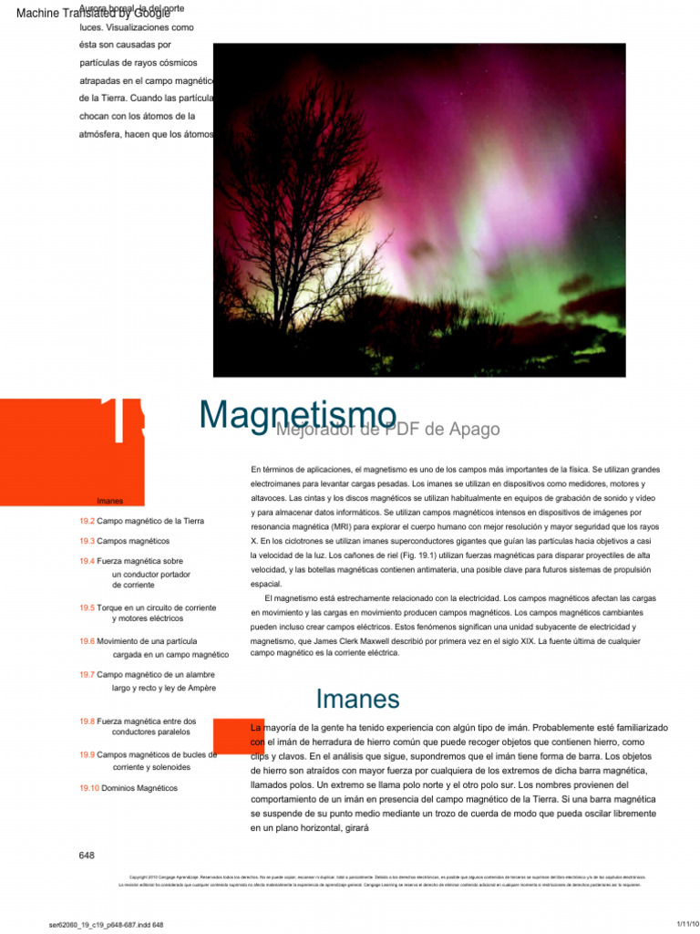 Reading - Chapter 19 - Magnetism | PDF | Imán | Campo magnético
