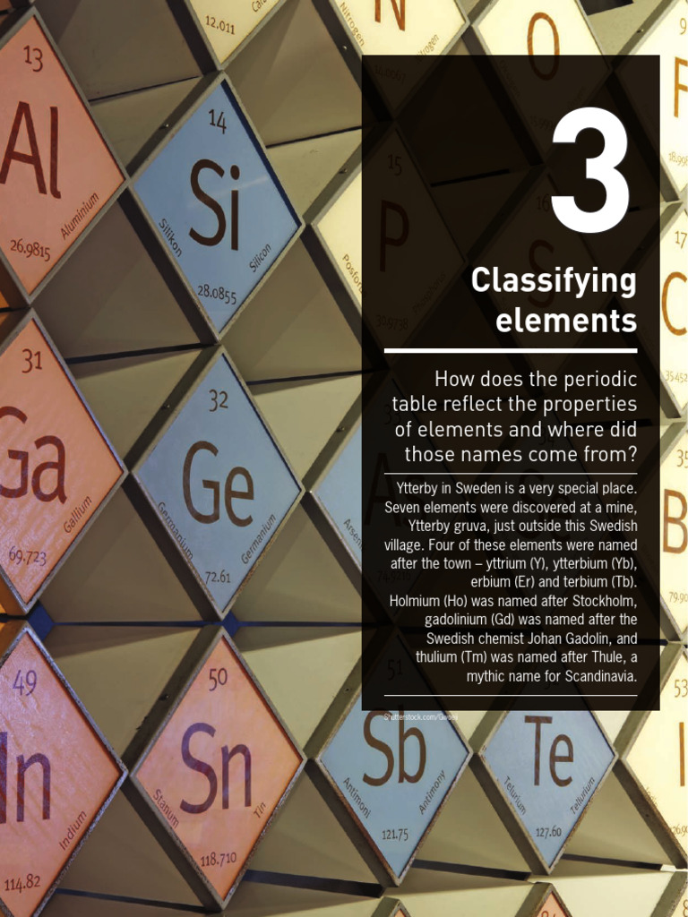 Chapter 3 - Elements | PDF | Atoms | Chemical Elements