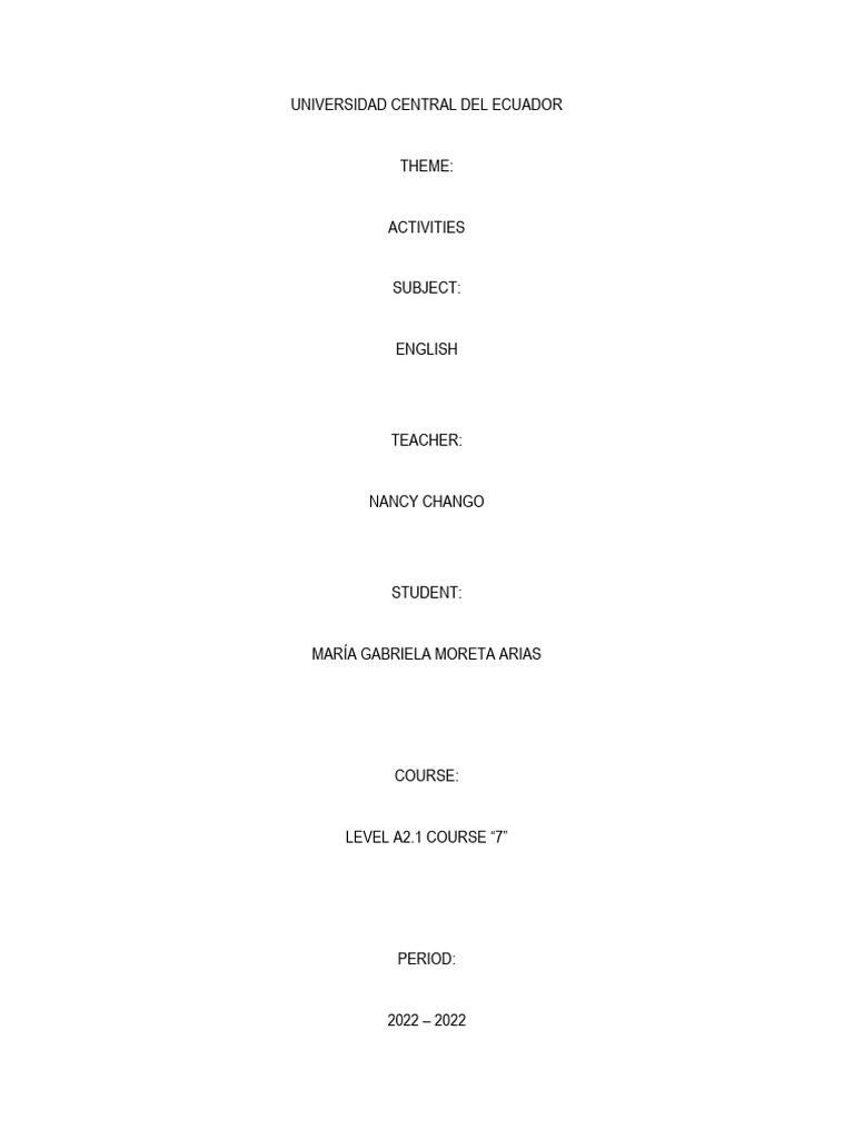 Simple Present.. Aff. Neg. Quest - Listening - Moreta Gabriela | PDF | Linguistics