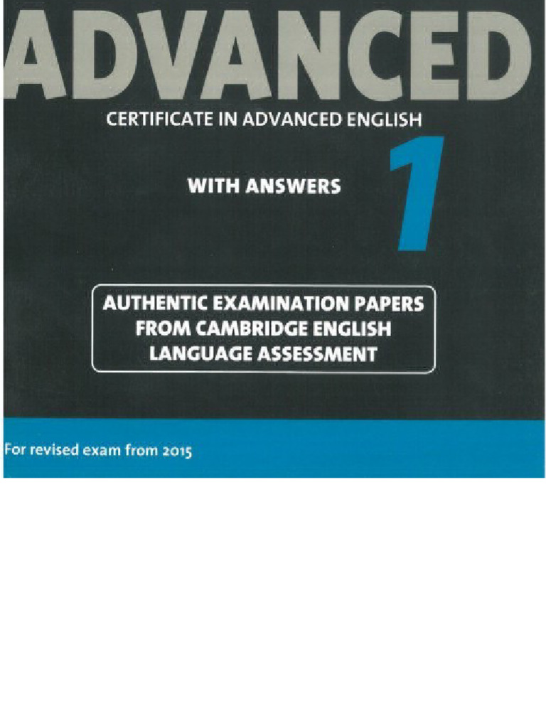 CAE 1 - 4 Examination Papers | PDF