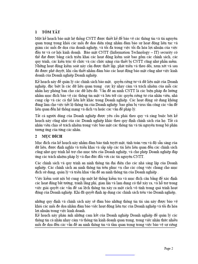 So Tay Xay Dung Bao Mat He Thong CNTT | PDF