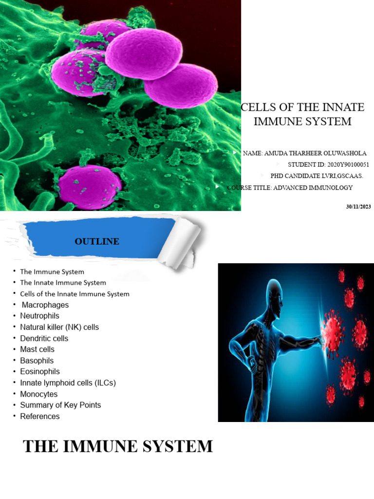 Cells of the innate-immune system | PDF | Immune System | Innate Immune ...