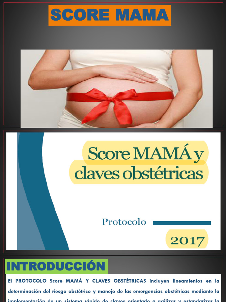 Score Mama y Claves Obstetricas | PDF | Septicemia | Presión sanguínea