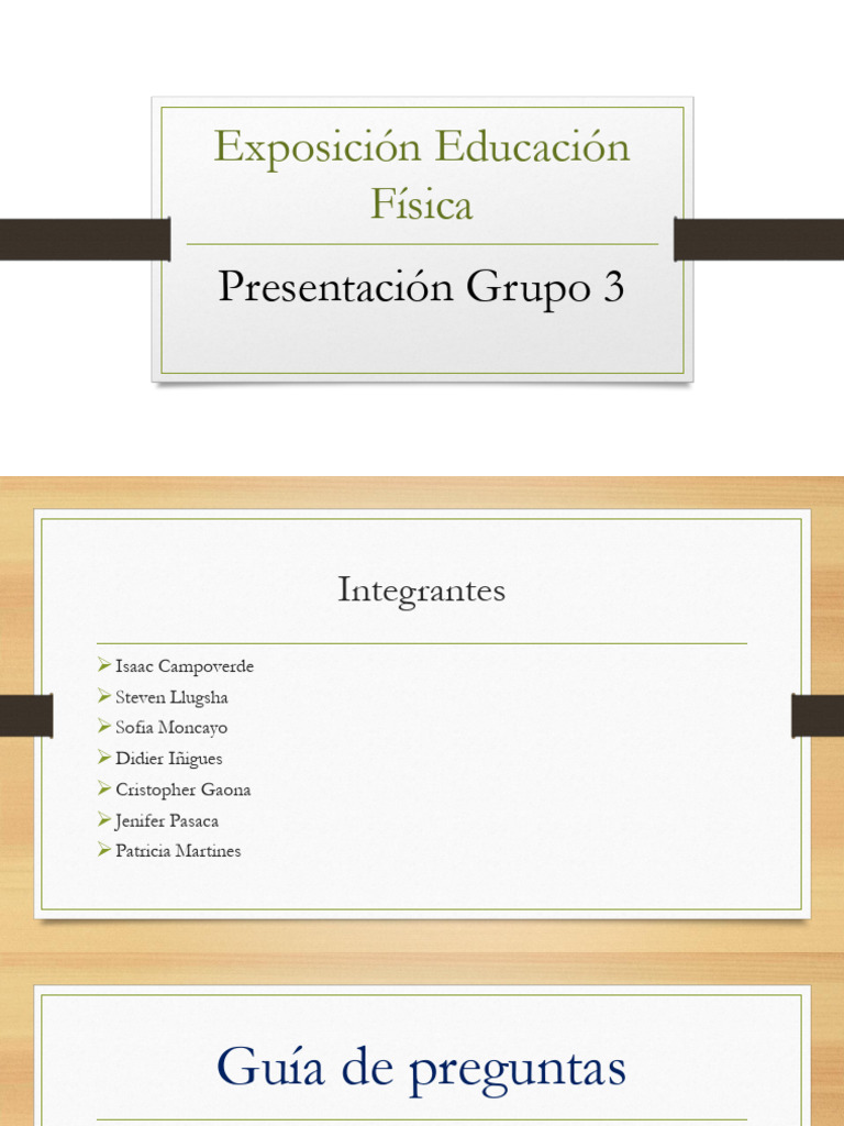 Exposición Educación Física Wuau | PDF