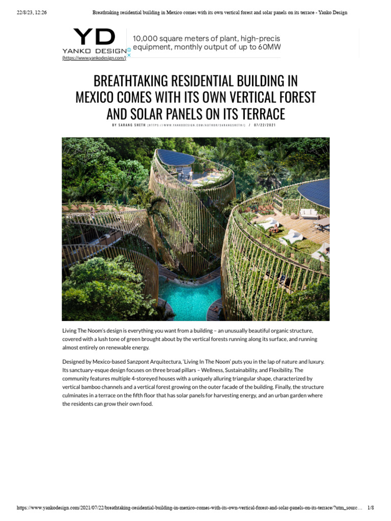 Breathtaking Residential Building in Mexico Comes With Its Own Vertical ...