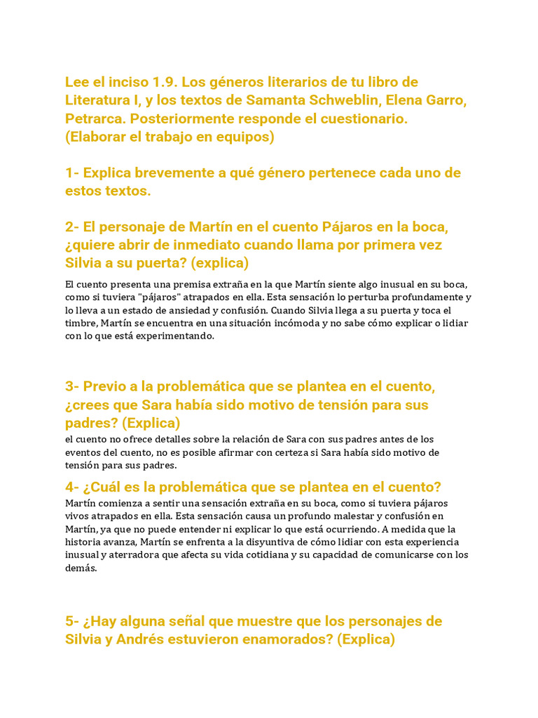 Semana 4 Literatura 1 | PDF