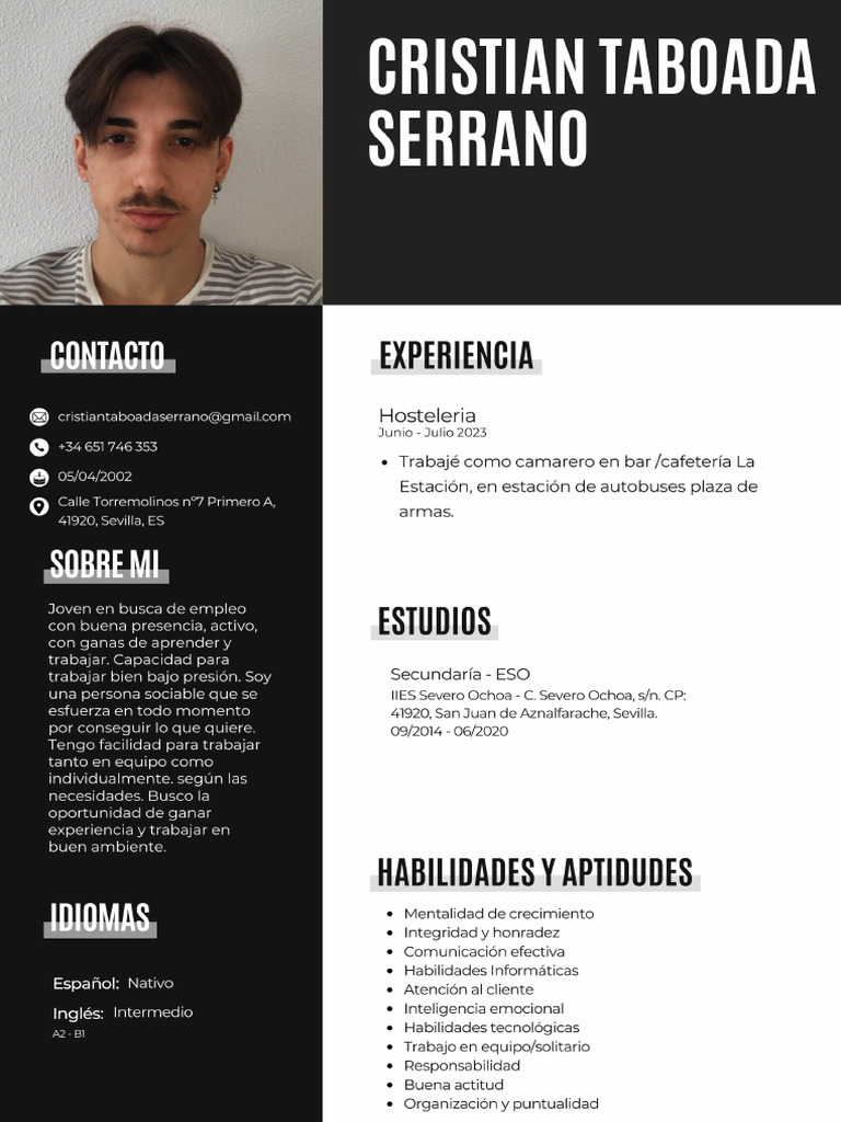 Cristian Taboada Serrano - CV | PDF