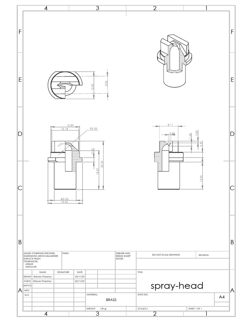 Spray Nozzle total | PDF | Mechanical Engineering | Civil Engineering