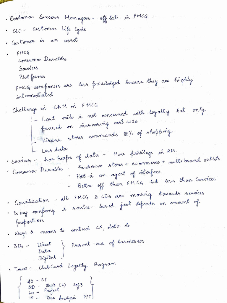 Crm Notes Divya Pdf 