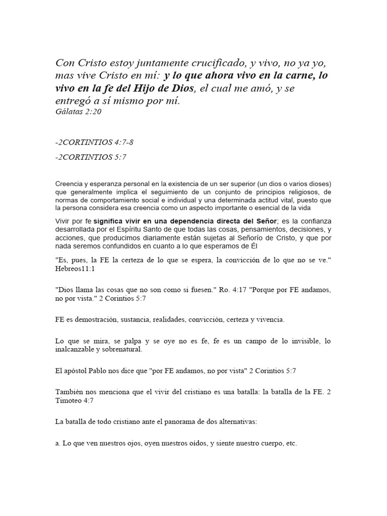 Con Cristo Estoy Juntamente Crucificado | PDF | Religión y espiritualidad