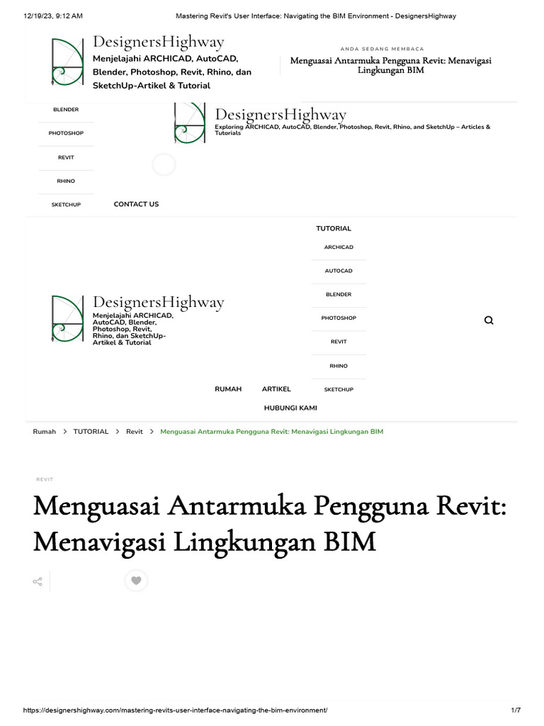 Getting Started With Revit A Beginners Guide Design3 Pdf