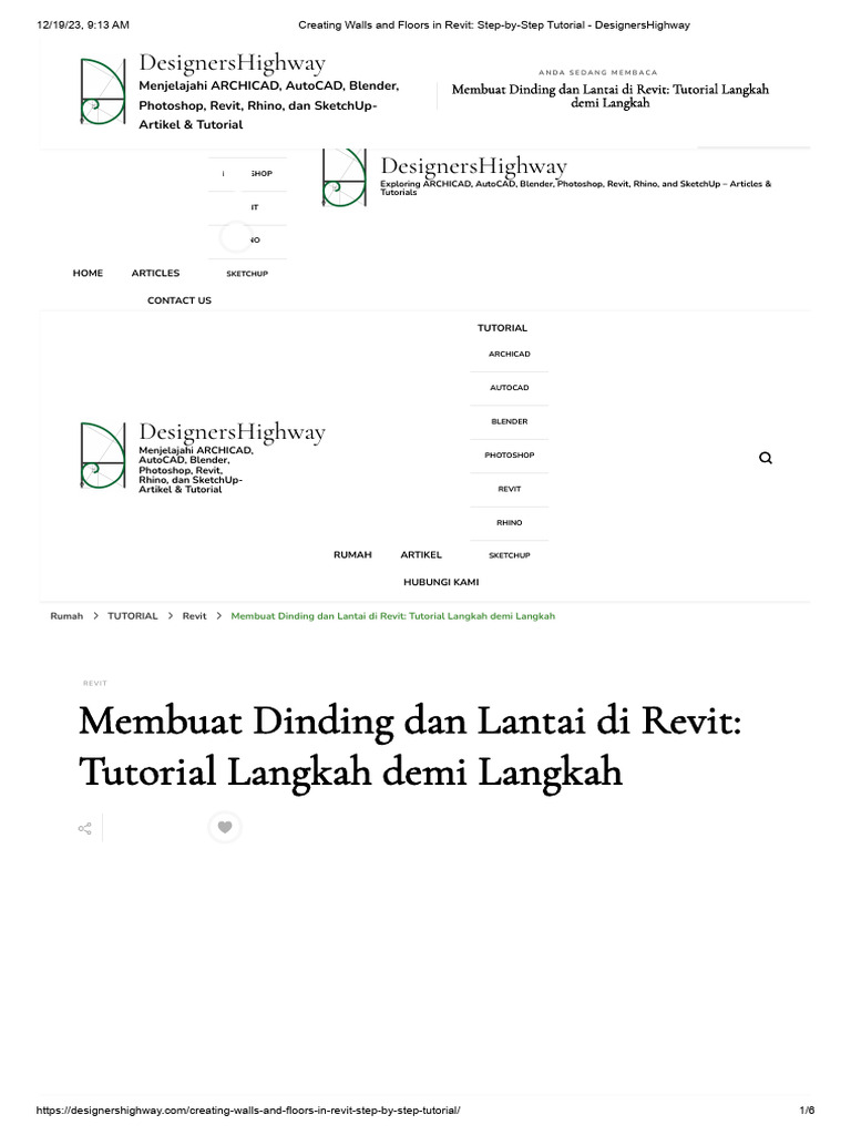 Getting Started With Revit - A Beginner's Guide - Design5 | PDF