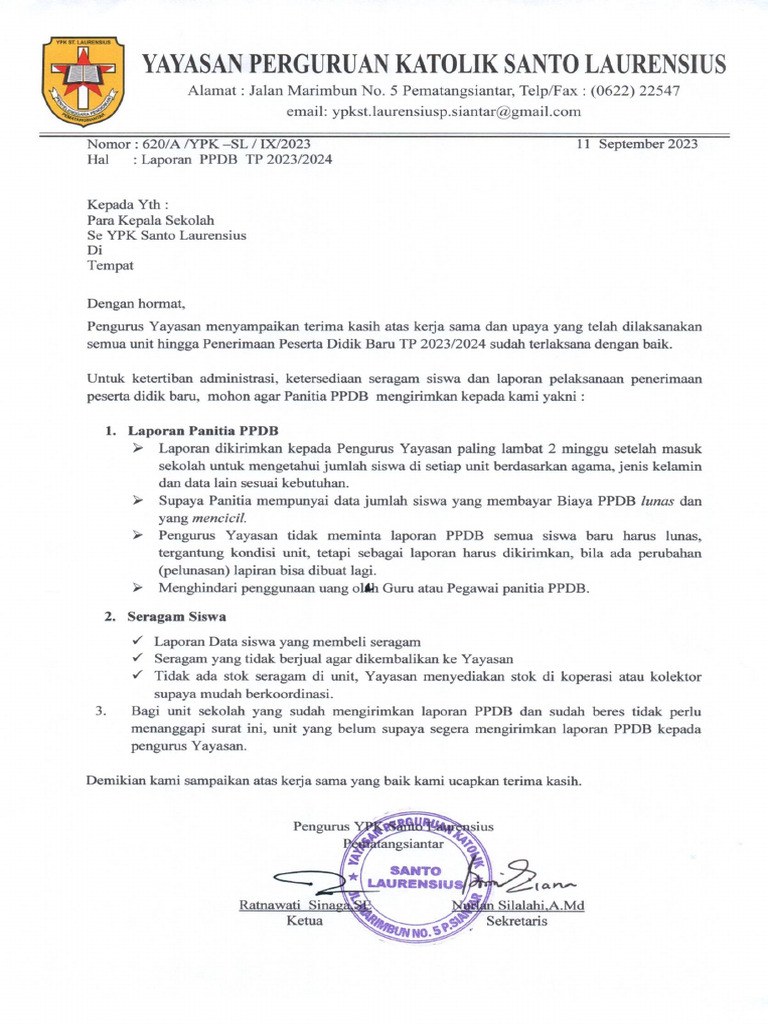 Laporan Ppdb Tp 2023 2024 Pdf