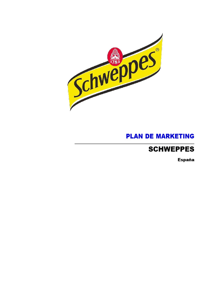 PLAN MK SCHWEPPES Modelo Documento | Descargar gratis PDF | Internet | Bebida