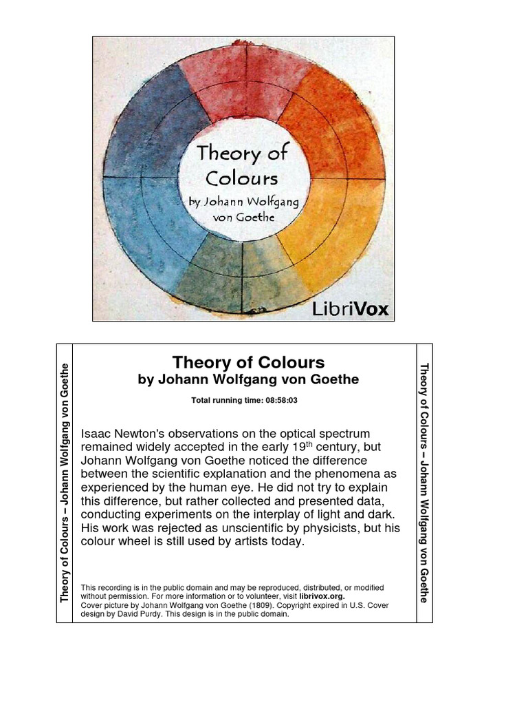 Theory of Colours - Johann Wolfgang Von Goethe | PDF