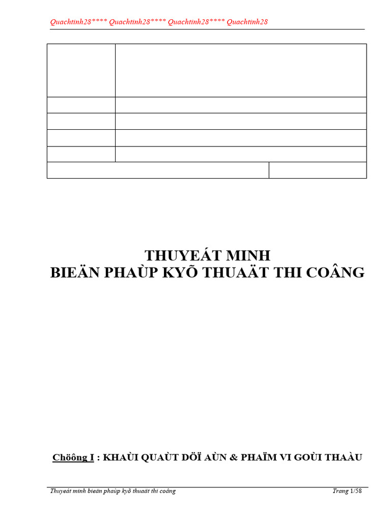 Thuyet Minh BPTC Nha 11 Tang-2 Tang Ham A-Z | PDF