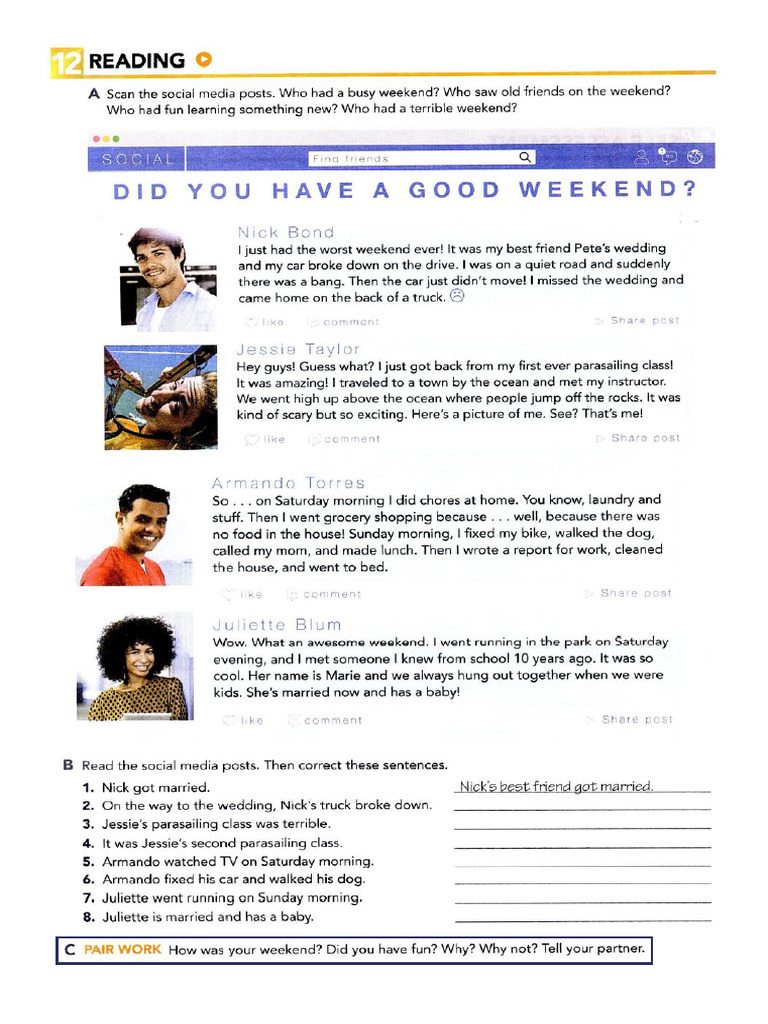 Reading Comprehension #1 | PDF