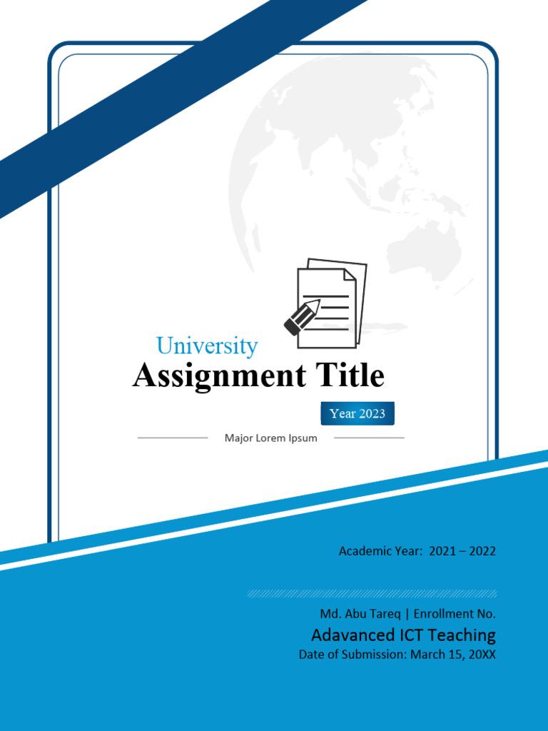 University Assignment Cover Page Template | PDF