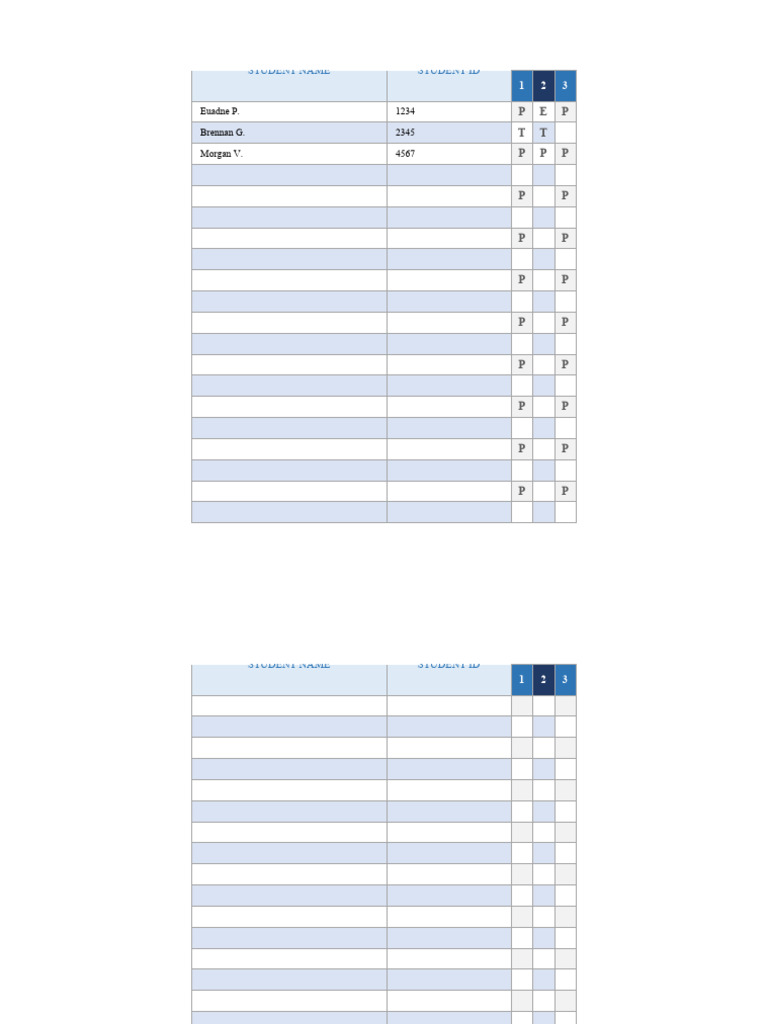 IC Student Attendance Tracker 11664 | PDF