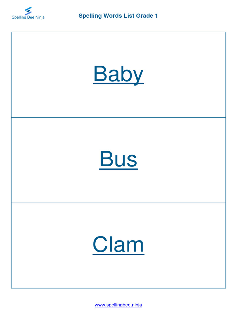 Grade 1 Sight Words | PDF