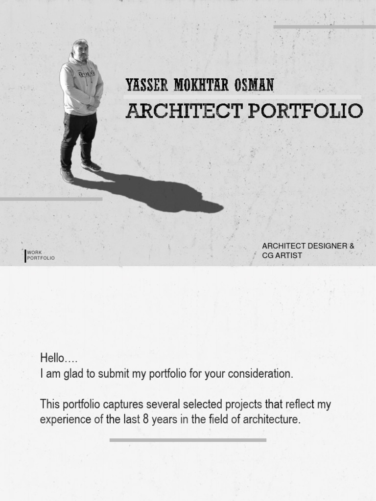 Arch YASSER MOKHTAR OSMAN PORTFOLIO 2023 | PDF | Design | Freelancer