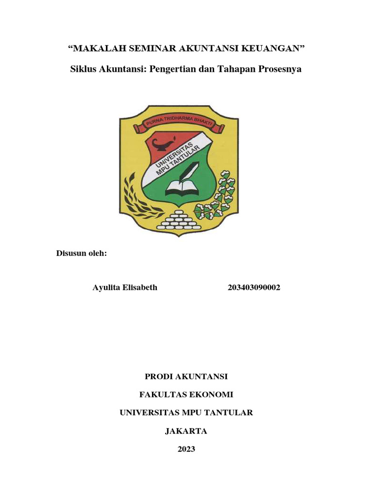 Siklus Akuntansi: Pengertian Dan Tahapan Prosesnya | PDF | Pengelolaan Keuangan & Uang