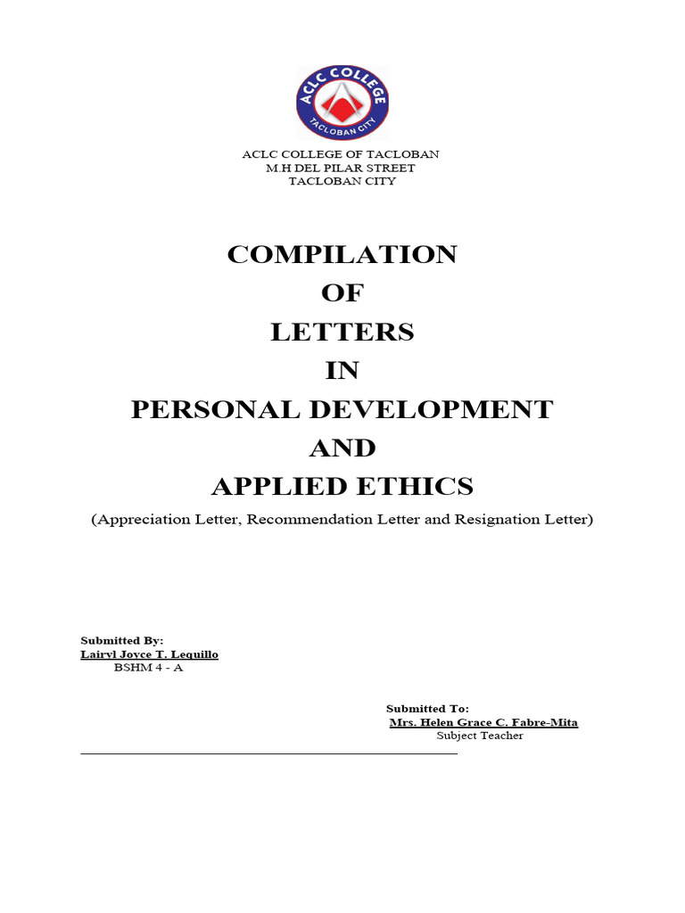 Sample Letters | PDF