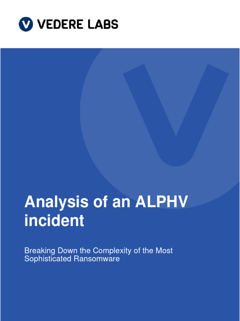 analysis-of-an-alphv-incident | PDF | Ransomware | Port (Computer Networking)