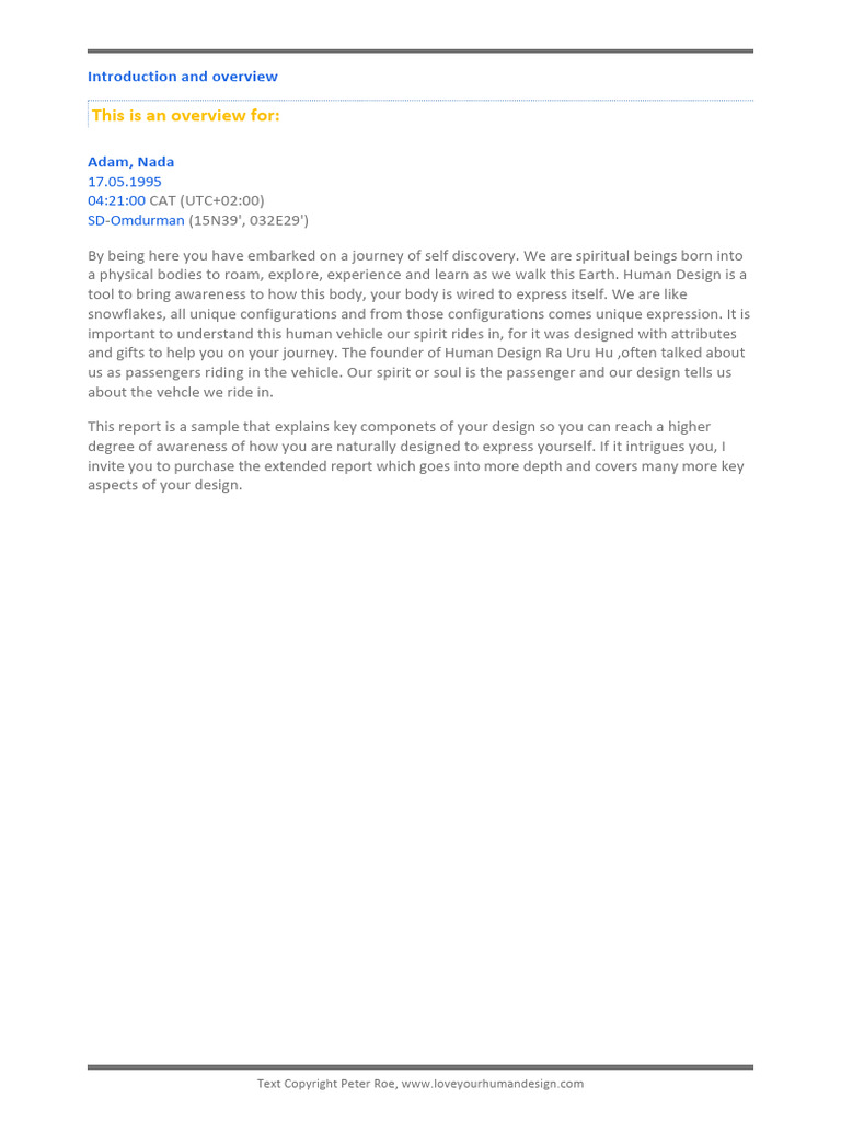 Report Adam, Nada | PDF