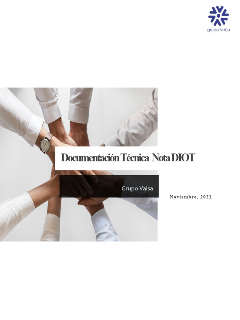 Documentación Técnica Nota DIOT | PDF | Software | Ingeniería Informática