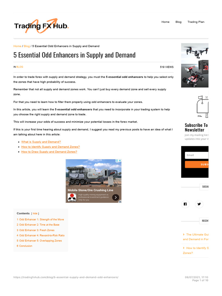 5 Odd Enhancers for Trading Success | PDF | Demand | Market (Economics)