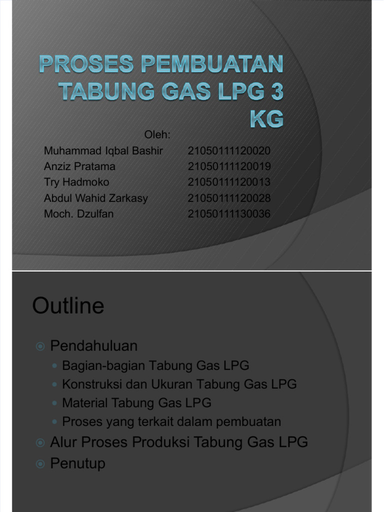 Proses Produksi Tabung Gas LPG | PDF