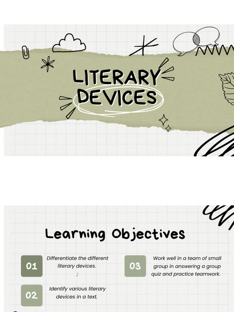 GRADE 12 Literary-Devices | PDF | Allegory | Poetic Devices