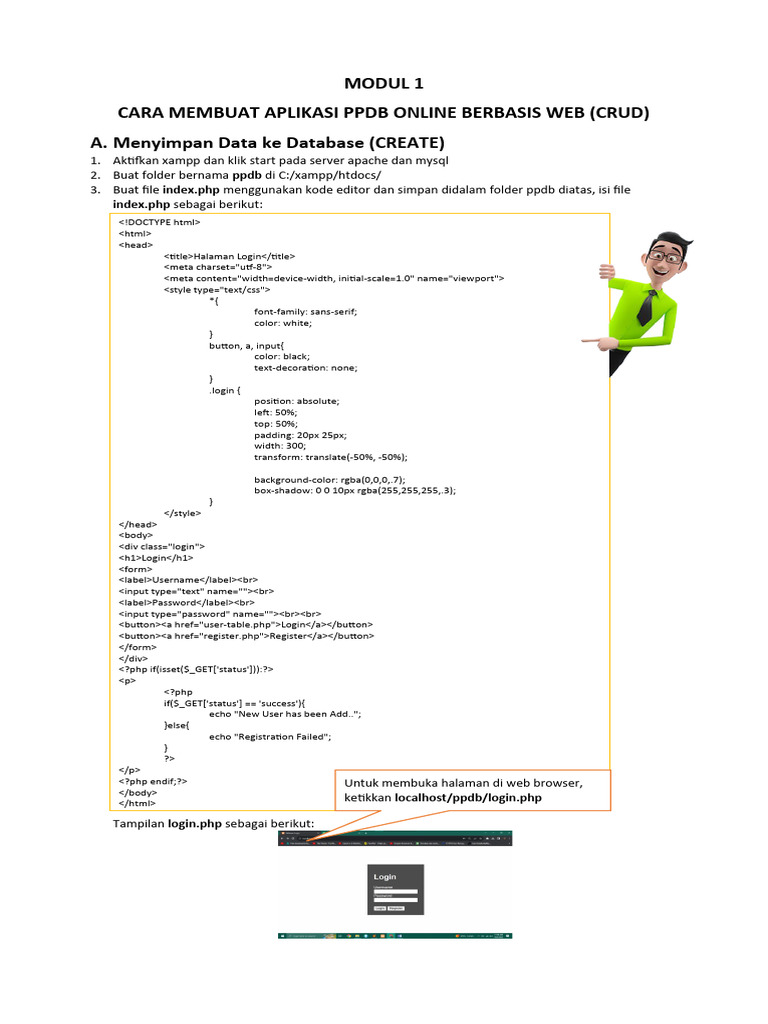 Cara Membuat Aplikasi PPDB Online Berbasis Web | PDF | Komputer