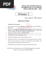 TIMO Final 2020-2021 P1 | PDF | Numbers | Mathematics