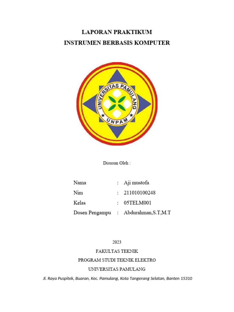 Aji Mustofa - 211010100248 - 05TELM001 - LAPORAN PRAKTIKUM INSTRUMEN BERBASIS KOMPUTER ...