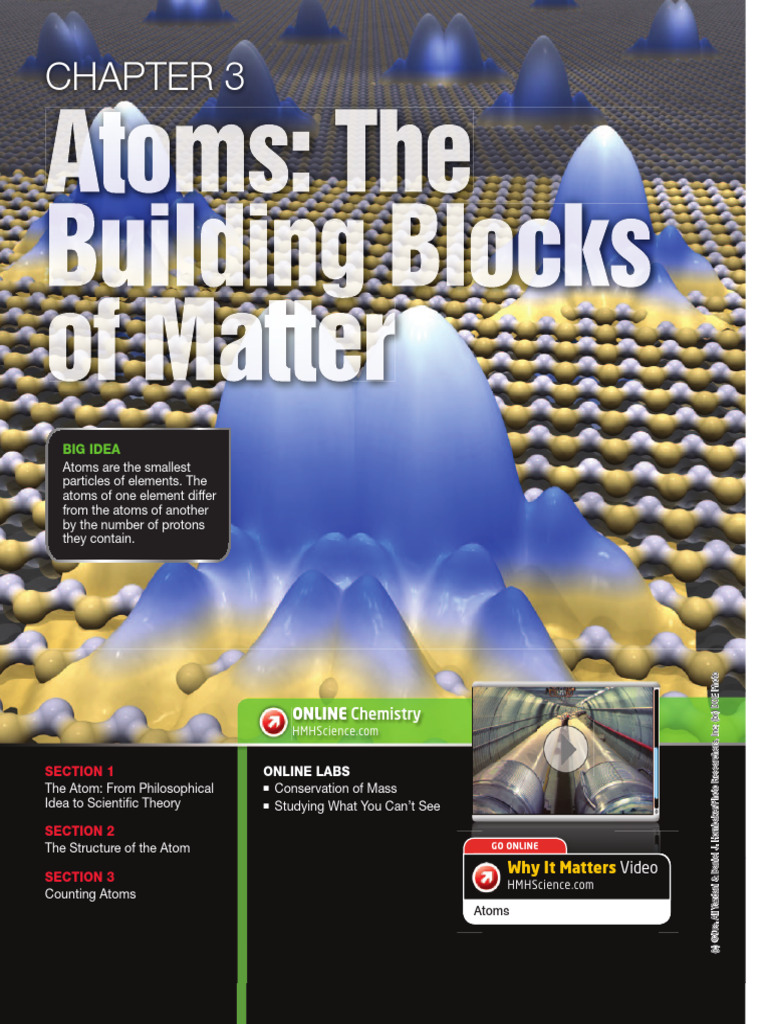 Chapter 03 - Atoms (The Building Blocks of Matter) | PDF | Isotope | Atoms