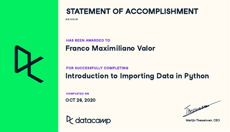 Introduction To Importing Data in Python - DataCamp | PDF