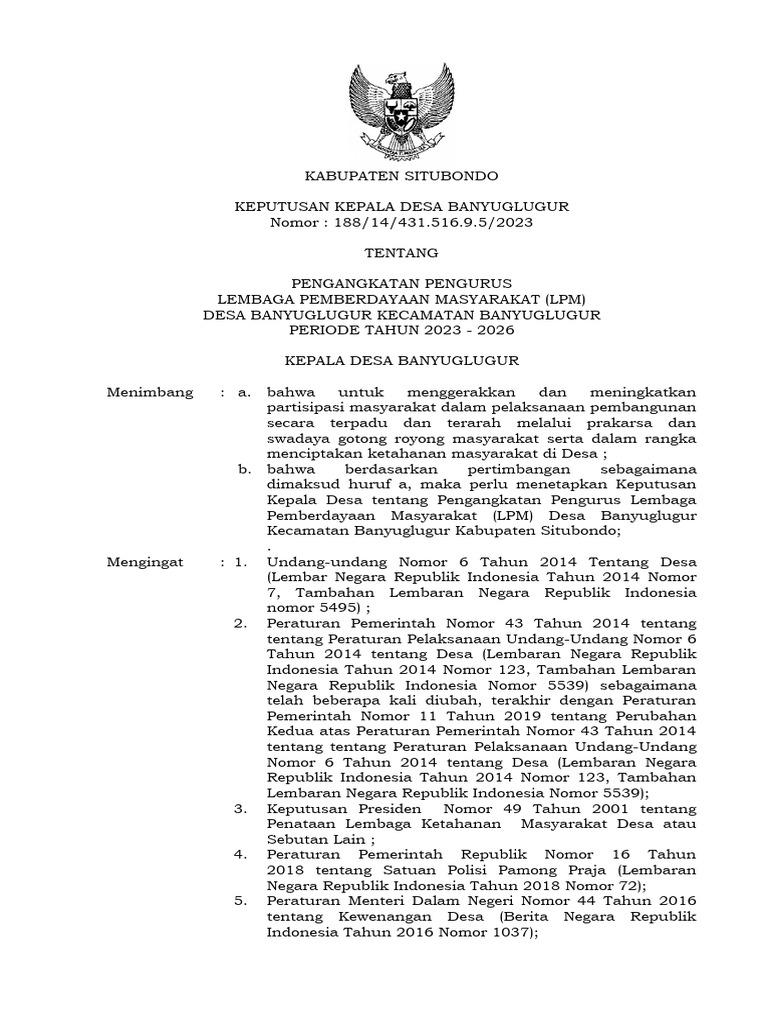 SK - LPM (WWW - Ciptadesa.com) | PDF