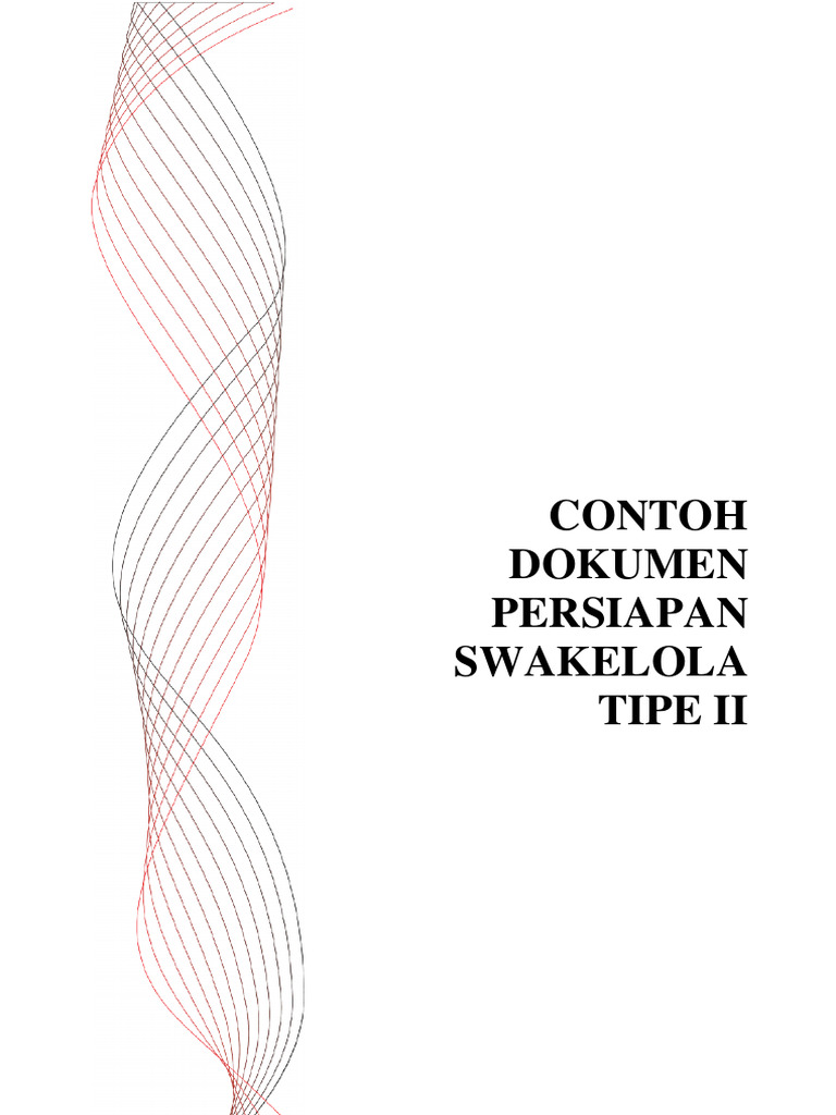 02. Contoh Dokumen Persiapan Swakelola Tipe II_Clean (1) | PDF