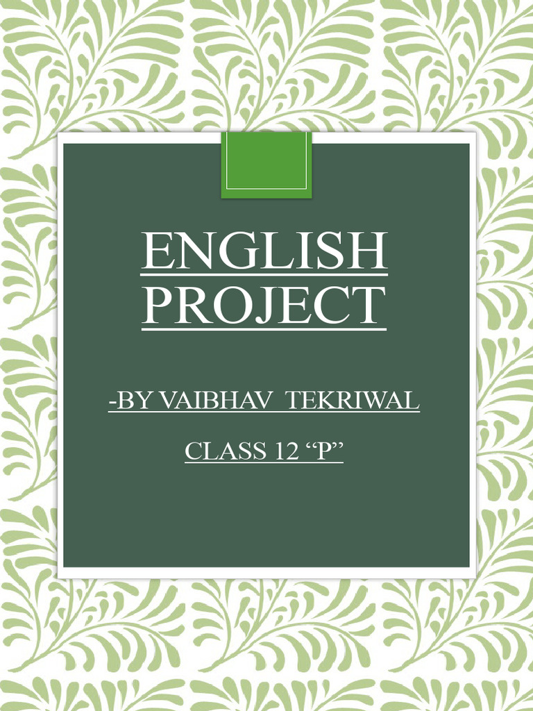 English Project 2 | PDF