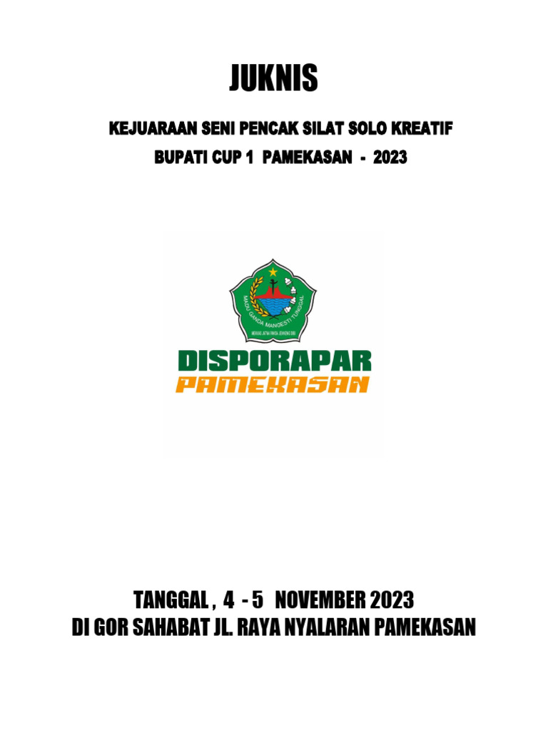 Juknis Festival Pencak Silat Seni Tradisional 2023 | PDF