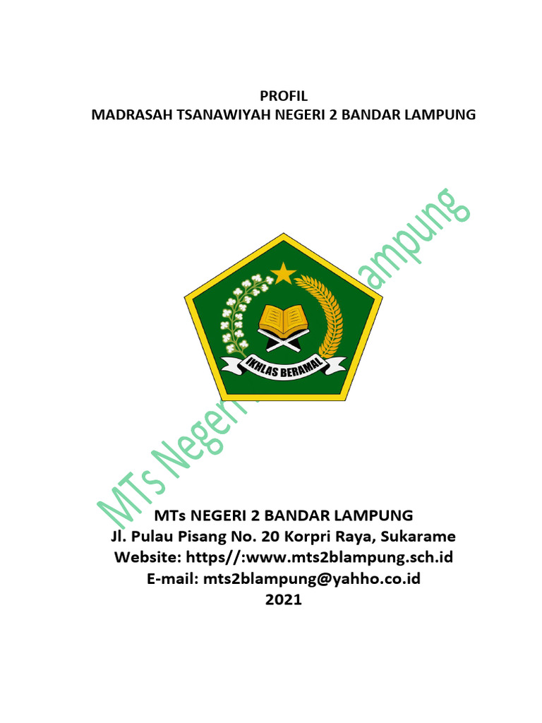 PROFIL MTSN 2 BANDAR LAMPUNG | PDF