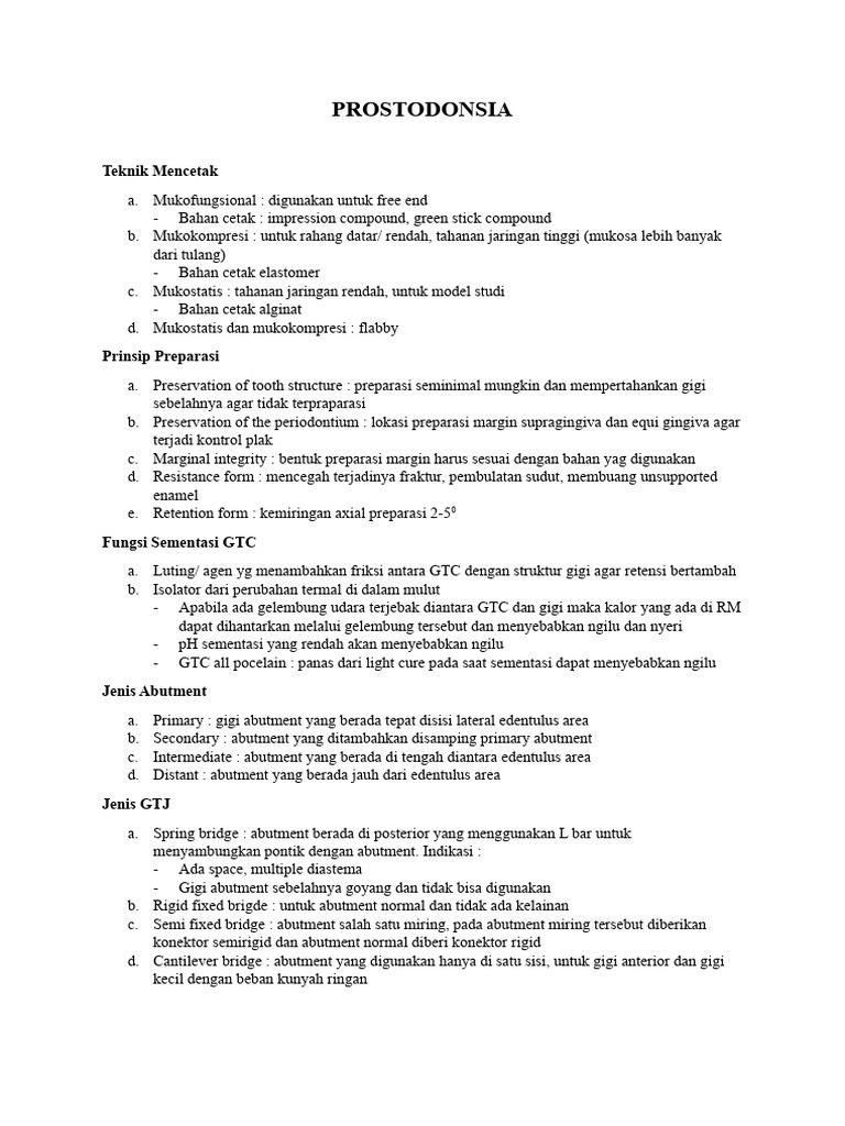 Salinan GL Prostodonsia | PDF | Kajian Bahasa Asing | Griya & Taman
