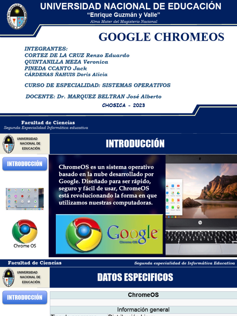 Exposicion Chrome Os | PDF | Software de la aplicacion | Informática