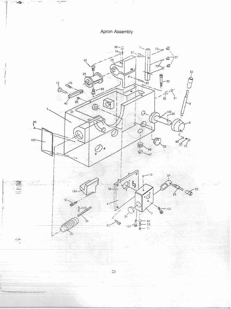 Precision Bench Lathe Parts Diagrams | PDF