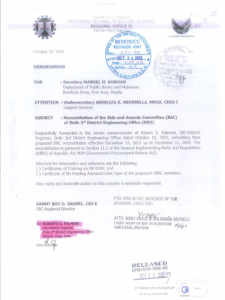 BAC Members 3rd DEO Dec 13, 2023 - Dec 12, 2024 | PDF