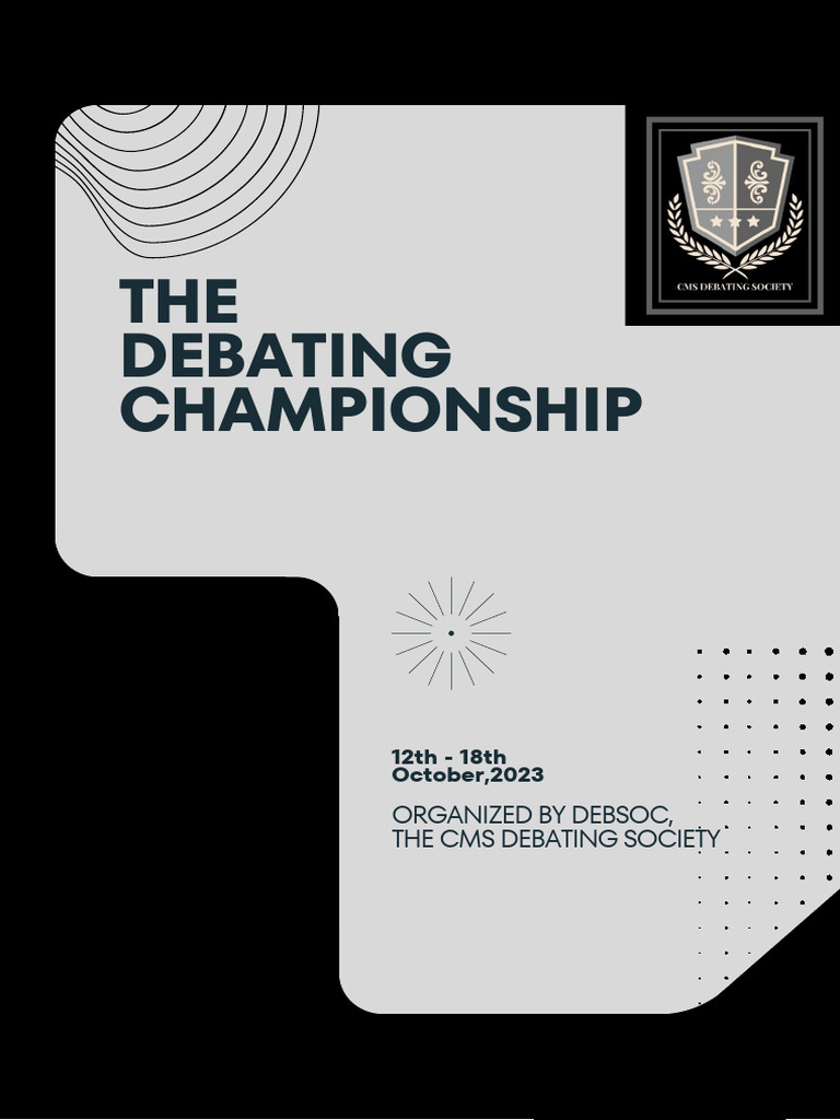 Debating Championship | PDF | Human Communication