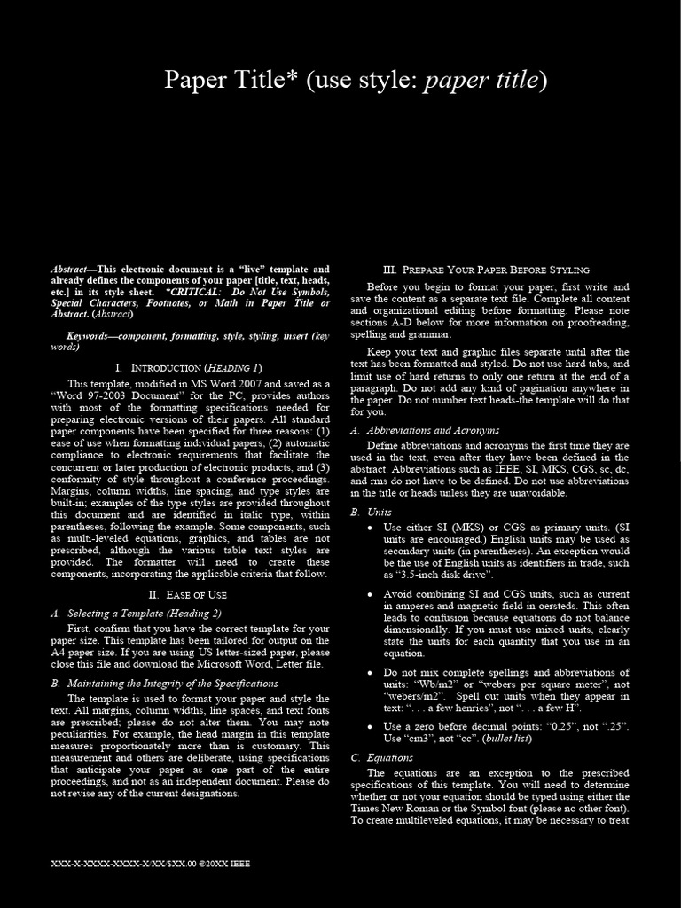 Ieee Format Pdf Note Typography International System Of Units 